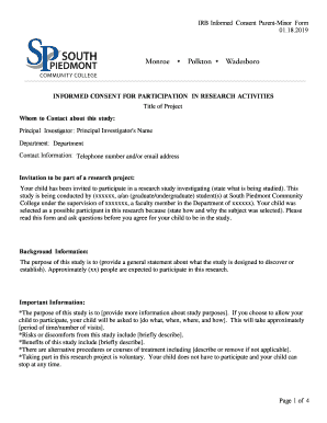 Fillable Online CMU Consent Form Template - Carnegie Mellon University ...