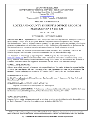 Fillable Online RFP-RC-2014-019 Sheriff Record Management System-Final ...