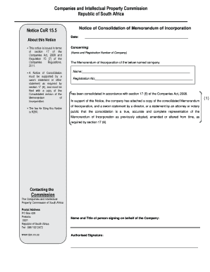 Fillable Online Company Forms & Fees - CIPC Fax Email Print - pdfFiller