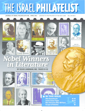 Fillable Online The Israel Philatelist - Society of Israel Philatelists ...
