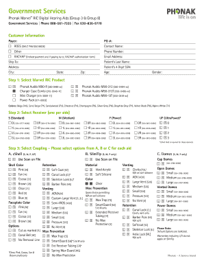 Fillable Online Phonak: Find the best hearing aid solution Fax Email ...
