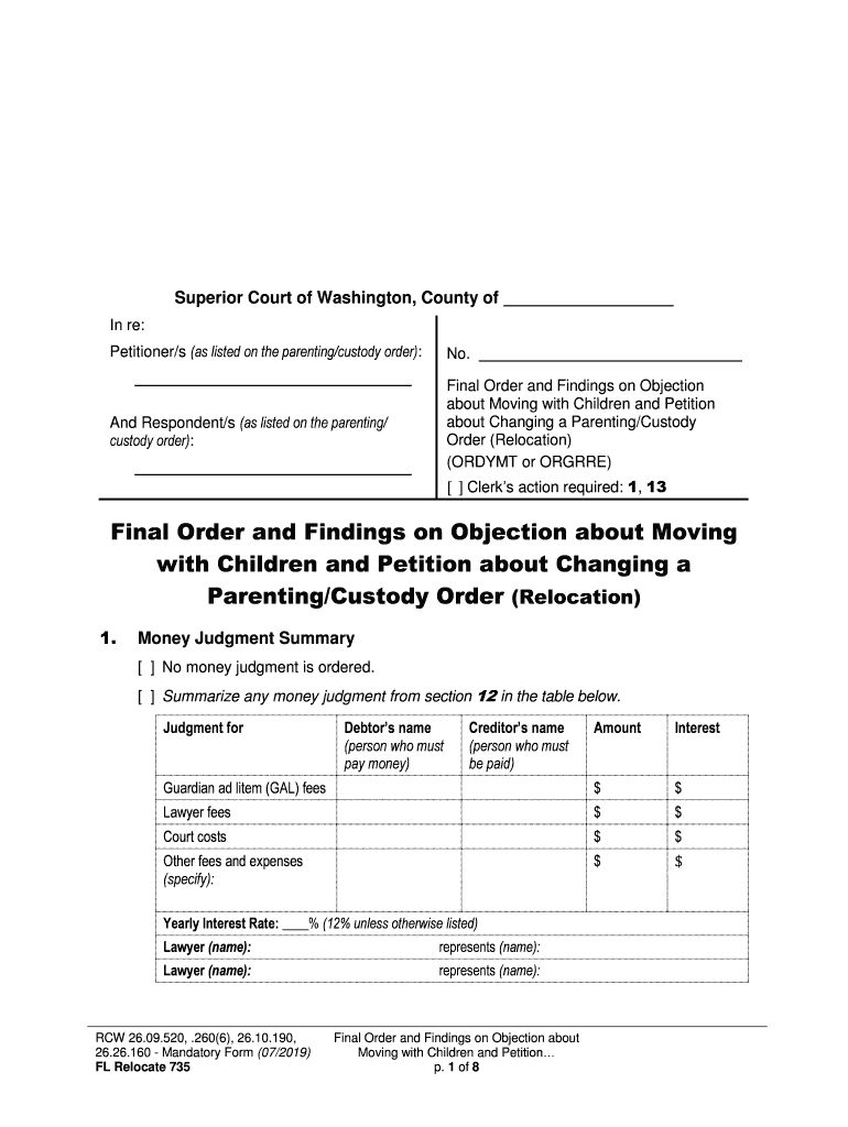Fillable Online Final Order and Findings on Objection Fax Email Print ...
