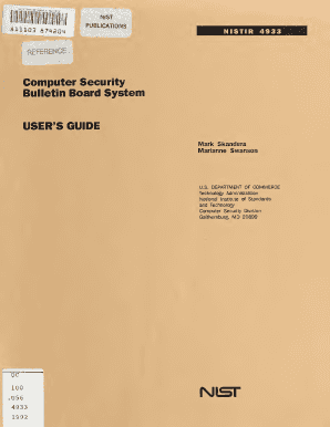 Fillable Online nvlpubs nist Computer security bulletin board system ...