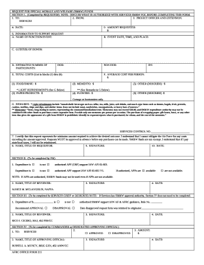 REQUEST FOR SPECIAL MORALE AND WELFARE (SM&W) FUNDS Doc Template | pdfFiller