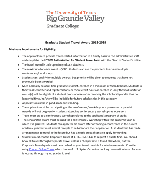 Fillable Online Financial Aid Forms - UTRGV Fax Email Print - pdfFiller