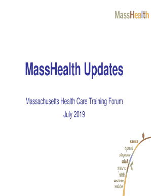 Fillable Online MassHealth Health Plan Updates Fax Email Print - pdfFiller