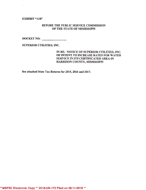 Fillable Online OF INTENT TO INCREASE RATES FOR WATER Fax Email Print ...