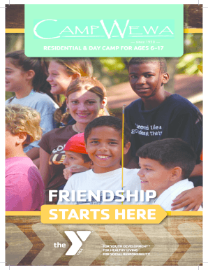 Fillable Online YMCA Camp Wewa Parent Information Packet - Total Life ...