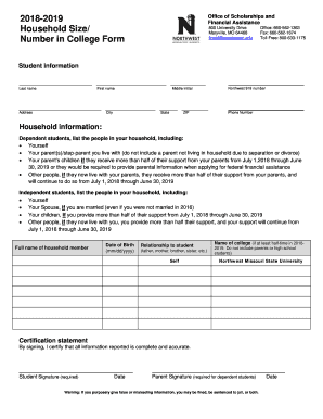 Fillable Online Number in College Form Fax Email Print - pdfFiller