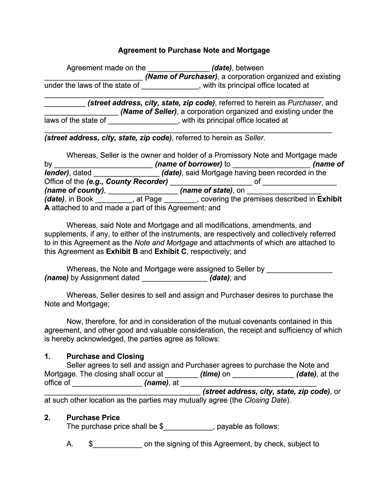 Purchase Agreement - Fill Online, Printable, Fillable, Blank | pdfFiller