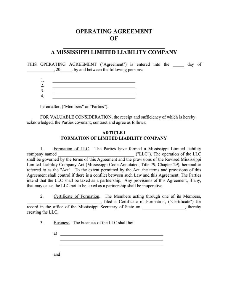 MS-00LLC-1 Form - Fill Online, Printable, Fillable, Blank - pdfFiller