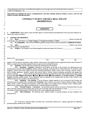 Purchase Real Estate Contract - Fill Online, Printable, Fillable, Blank ...