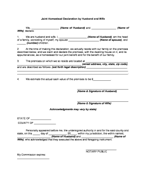 Homestead Form - Fill Online, Printable, Fillable, Blank | pdfFiller