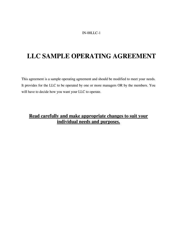 Fillable Online indiana llc Fax Email Print - pdfFiller
