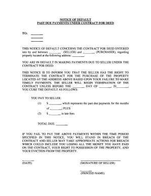 Illinois Notice Default - Fill Online, Printable, Fillable, Blank | pdfFiller