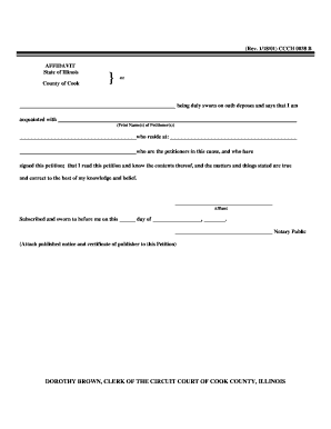 Illinois Name Change Petition - Fill Online, Printable, Fillable, Blank ...