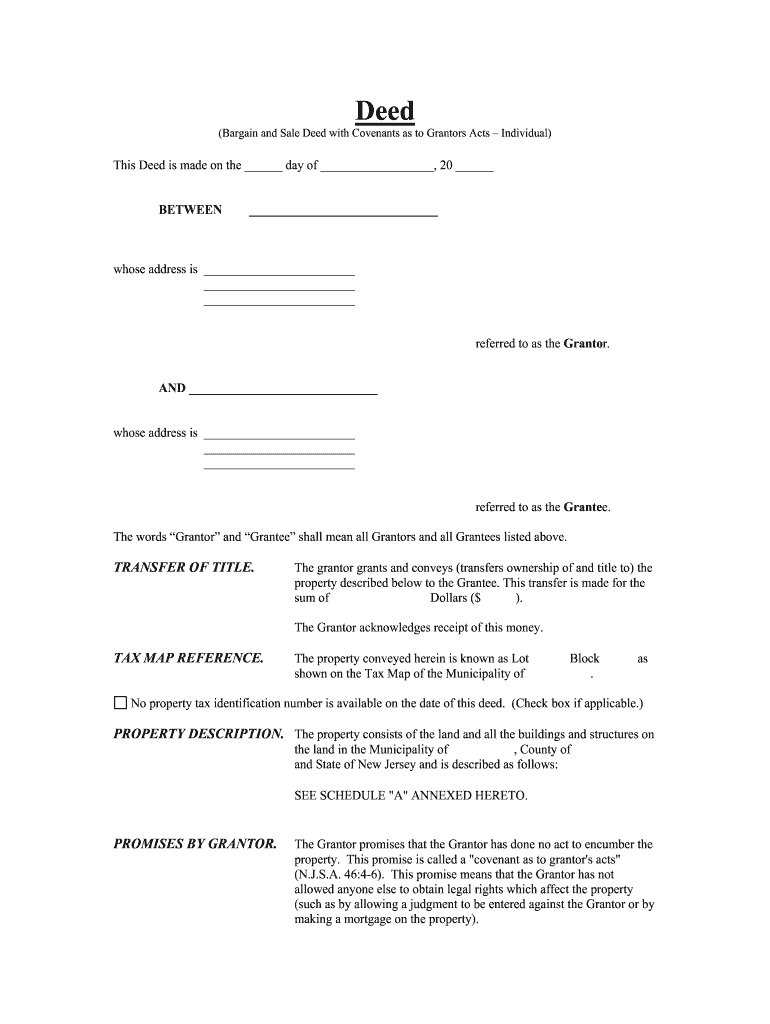 Bargain Deed - Fill Online, Printable, Fillable, Blank | pdfFiller Bargain Deed - Fill Online, Printable, Fillable, Blank | pdfFiller
