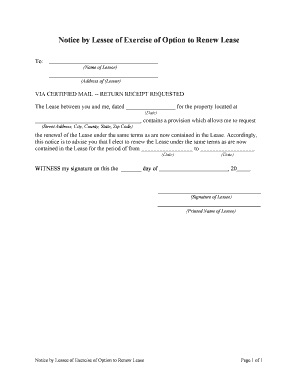 Lessee Lessor Form - Fill Online, Printable, Fillable, Blank | pdfFiller