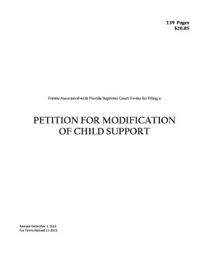 Fillable Online Petition for modification of child support florida ...