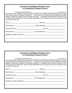 Fillable Online Parental Consent and Liability Release Form - Xaris ...