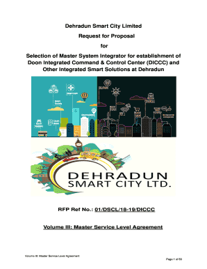 Fillable Online smartnet niua DSCL Request For Proposal For Selection Of Master Syste Tender ...