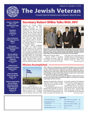 Fillable Online The Jewish Veteran - Jewish War Veterans of the USA Fax ...