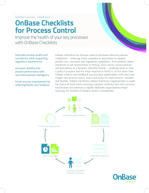 Fillable Online Improve critical processes with OnBase Checklists for ...