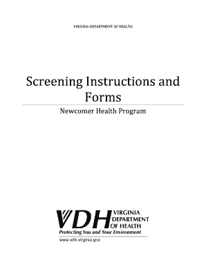 Fillable Online Screening Instructions and Forms - Virginia Department ...