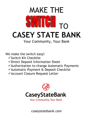 Fillable Online Switch Kit-revised.doc Fax Email Print - pdfFiller