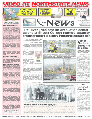 Fillable Online VIDEO AT NORTHSTATE Fax Email Print - pdfFiller