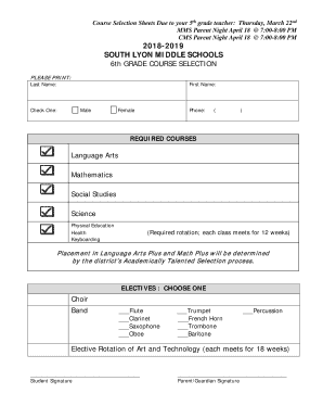 Fillable Online CMS Colchester Middle School - Colchester School ...