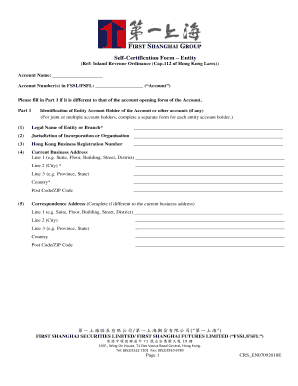 Fillable Online Self-Certification Form Entity (Ref: Inland Revenue ... Fax Email Print - pdfFiller