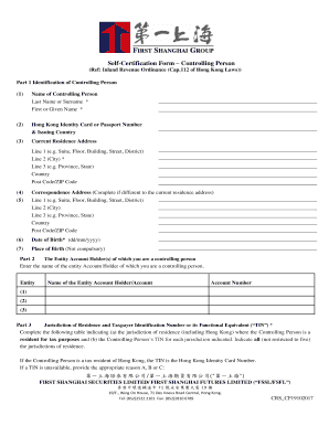 Fillable Online Self-Certification Form Controlling Person (Ref: Inland ... Fax Email Print ...