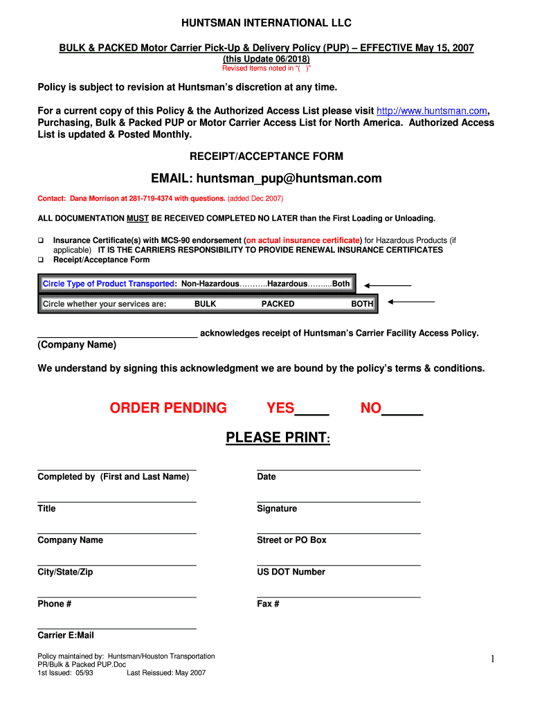 Fillable Online Motor Carrier Authorized Access List EFFECTIVE (UPDATED) **Friday ... Fax Email ...