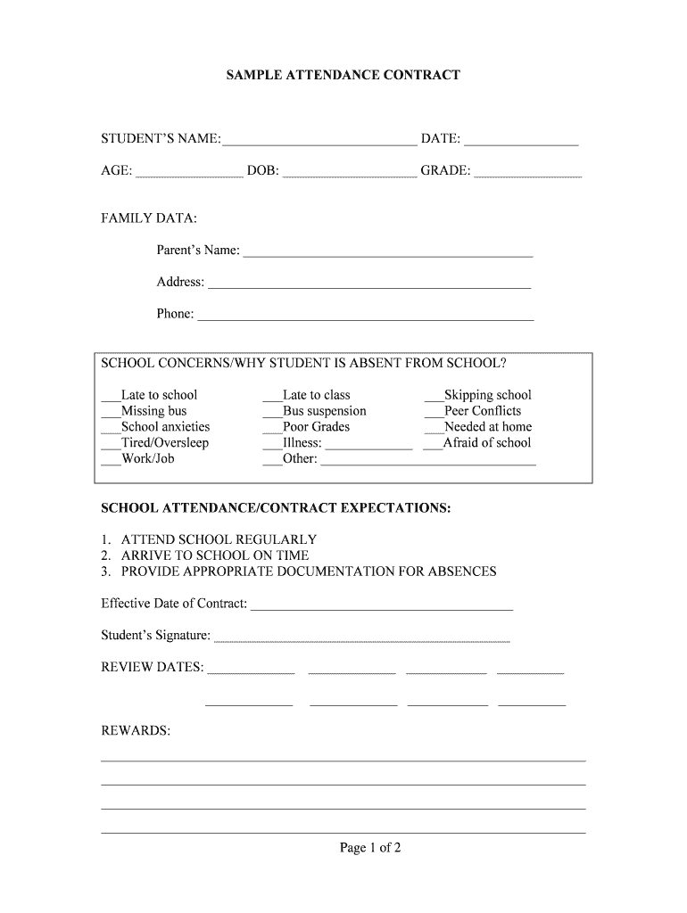 Fillable Online School Attendance Guide - Theodore Roosevelt High ...