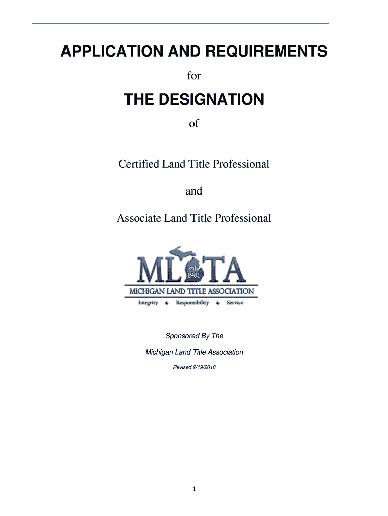 Fillable Online APPLICATION AND REQUIREMENTS THE DESIGNATION Fax Email ...