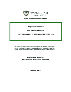 Fillable Online REQUEST FOR PROPOSAL RFP Number: RFP01 SOBA-16-015 ...