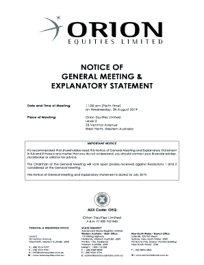 Fillable Online Notice of EGM, Explanatory Statement and Proxy Form Fax ...