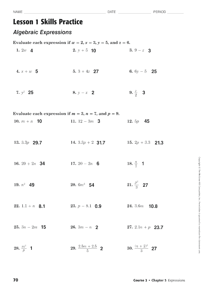 Fillable Online 8th Grade Summer Math Packet (Pre-Alg II) Fax Email ...