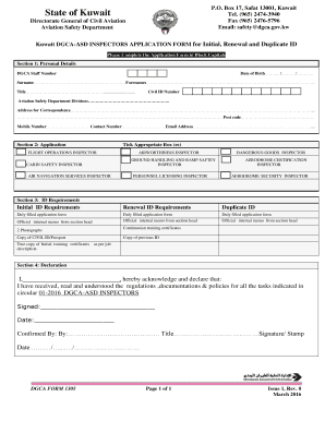 Fillable Online Fillable Online dgca gov STATE OF KUWAIT - dgcagovkw ...