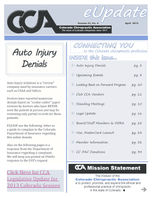 Fillable Online Auto Injury Solutions is a review Fax Email Print ...