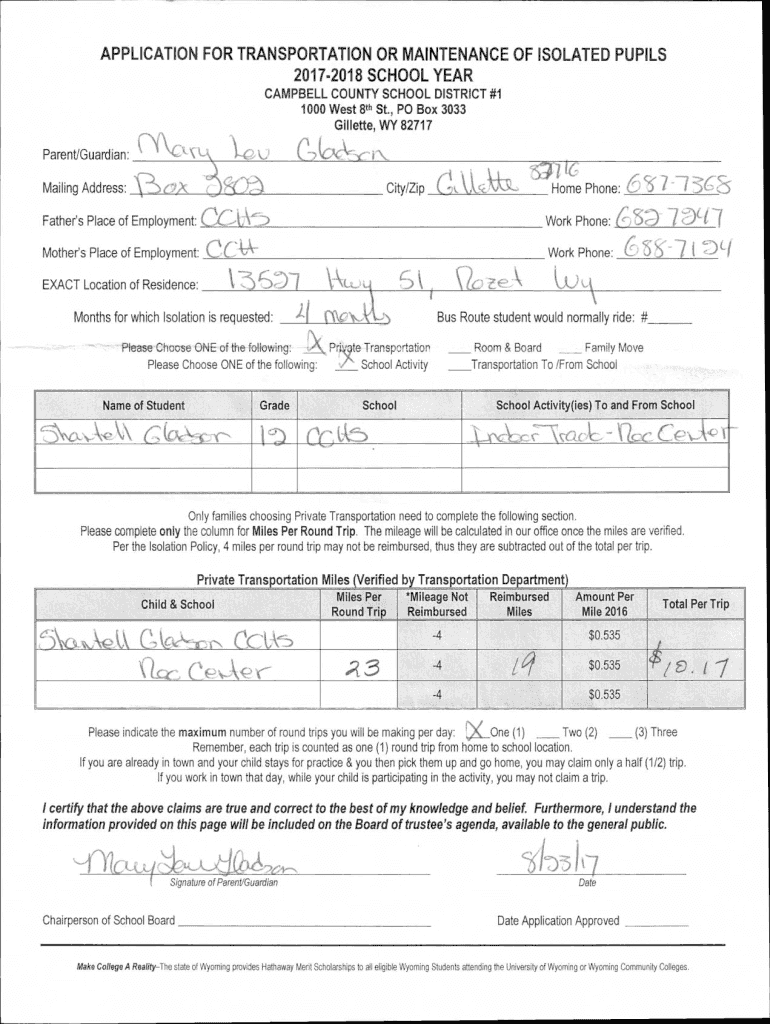 Fillable Online web ccsd k12 wy VD CC 176 Fax Email Print - pdfFiller
