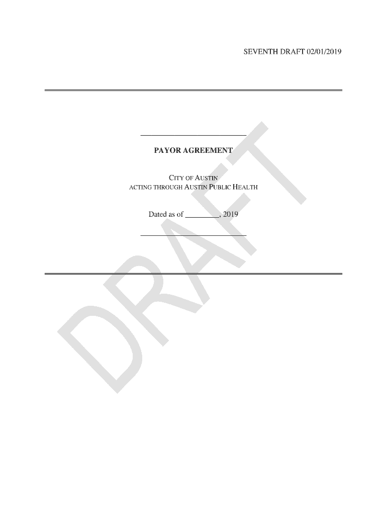 Fillable Online PAYOR AGREEMENT Dated as of Fax Email Print - pdfFiller
