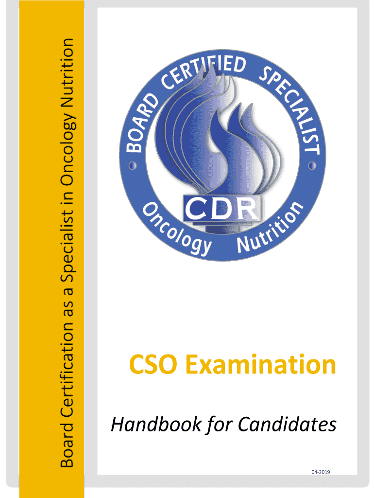 Fillable Online admin cdrnet CSO Examination - CDR - Commission on ...