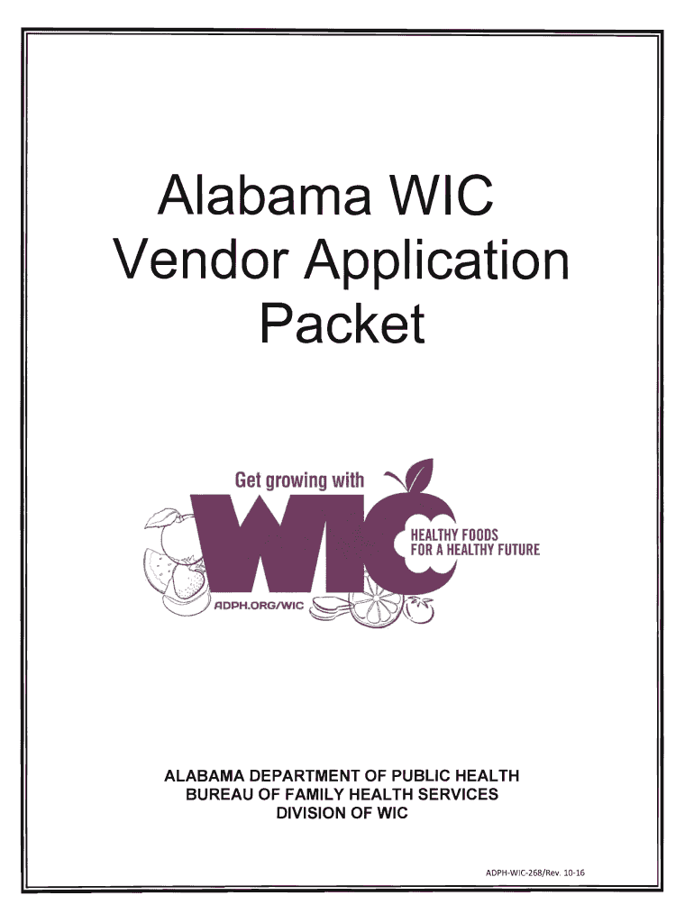Fillable Online Alabama WIC Fax Email Print - pdfFiller