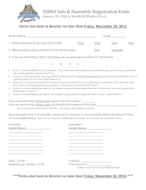 Fillable Online ISSMA Form 2015.pdf Fax Email Print - pdfFiller