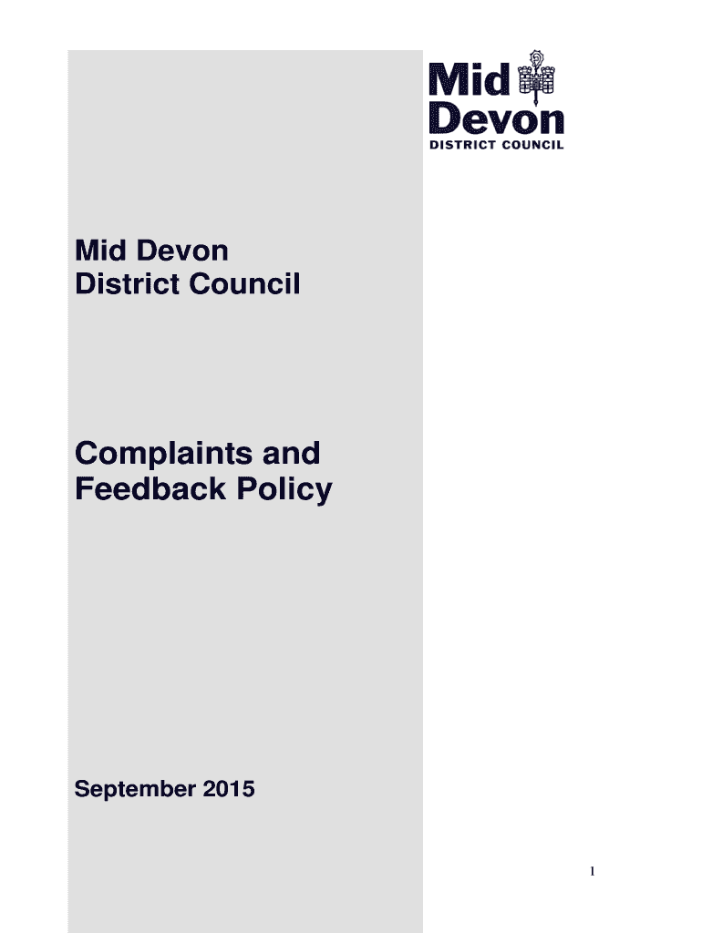 Fillable Online democracy middevon gov 'Have Your Say ' feedback form - Mid Devon District ...