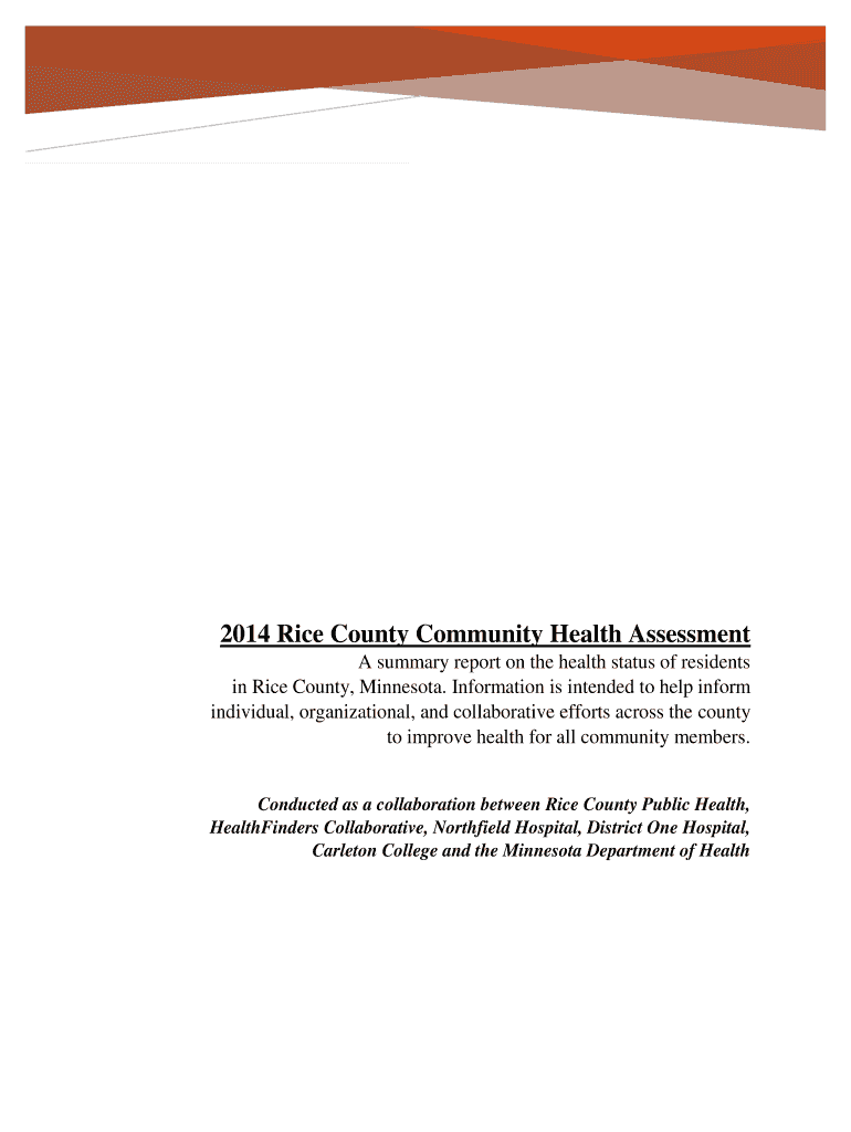 Fillable Online Rice - Minnesota Department of Health Fax Email Print - pdfFiller