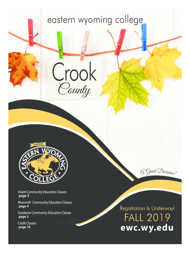 Fillable Online ewc wy Community Education - Torrington Campus ...