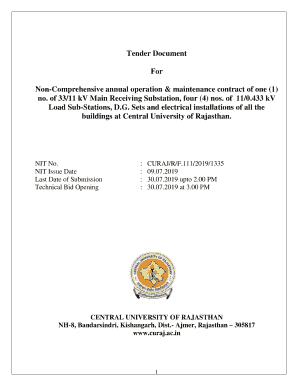 Fillable Online Operation and AMC of Sub-Station and electrical ...